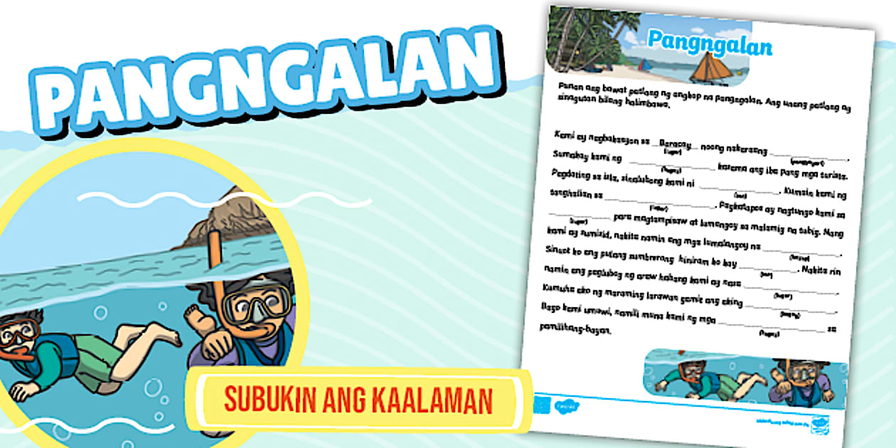 Pangngalan: Activity Sheet | Grade 1 | Twinkl PH