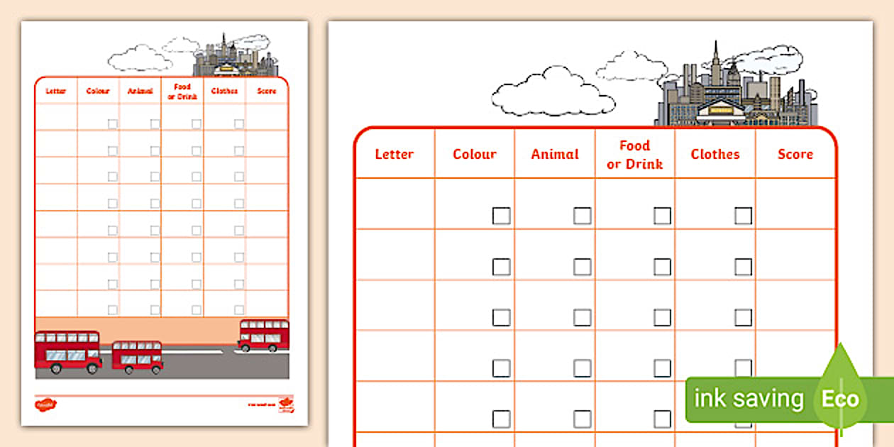 Stop the Bus Game (teacher made) - Twinkl