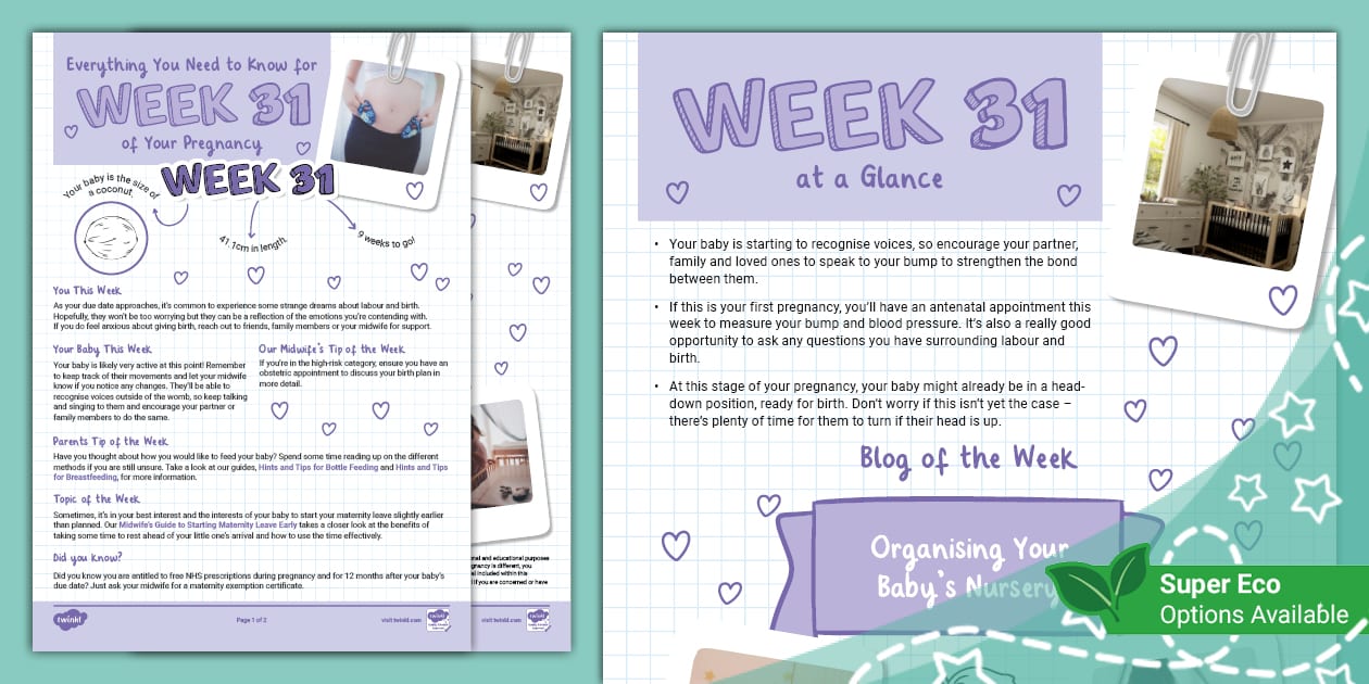 Everything You Need to Know for Week 31 of Your Pregnancy