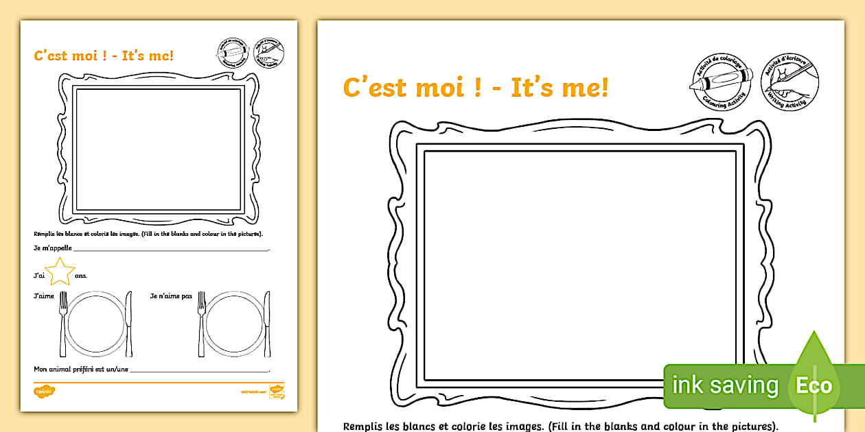 C'est moi ! - It's me! (teacher made) - Twinkl