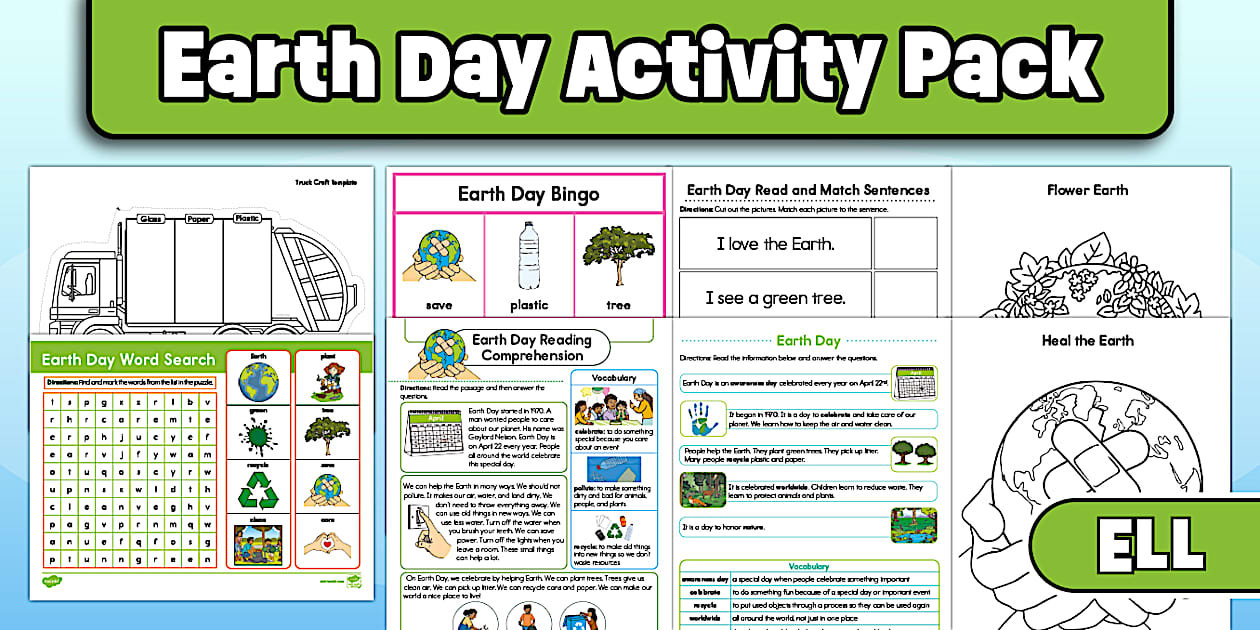 Earth Day Activity Pack for ELL