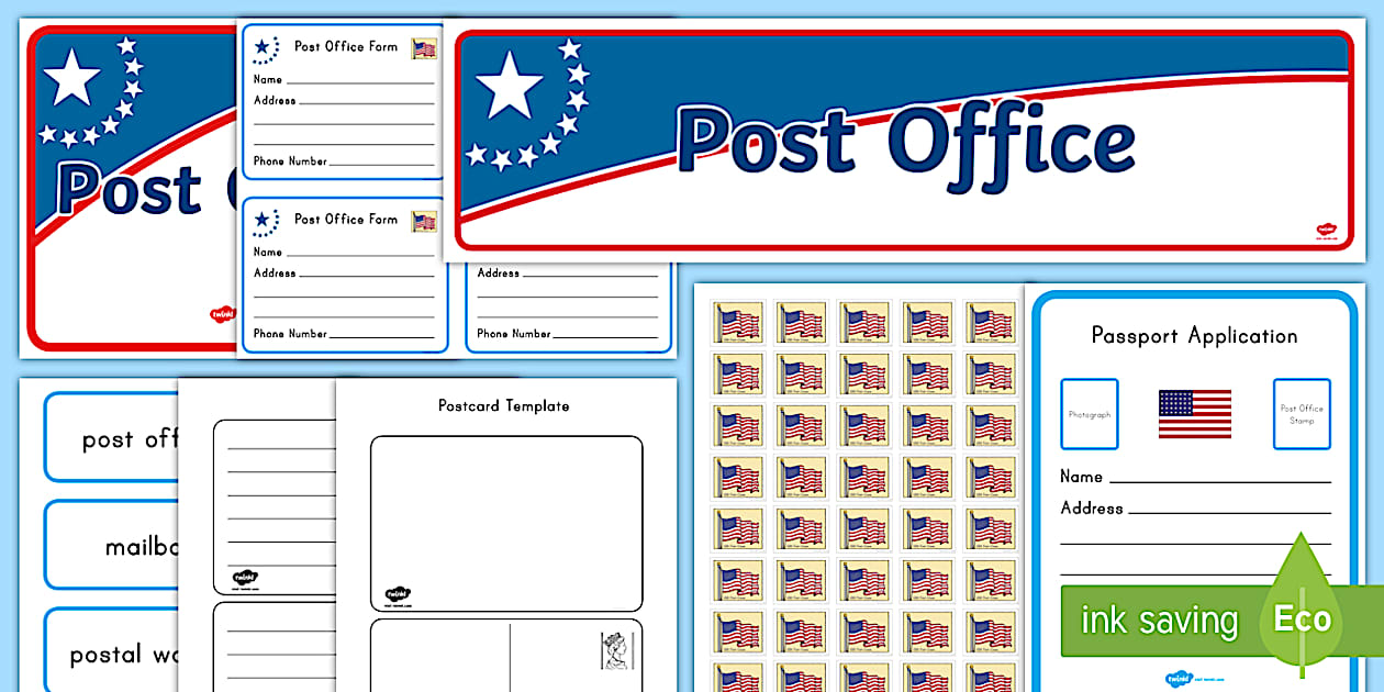 Post Office Dramatic Play Pack (teacher made) - Twinkl