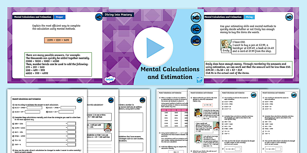 👉 Y6 DiM: Step 16 Mental Calculations and Estimation
