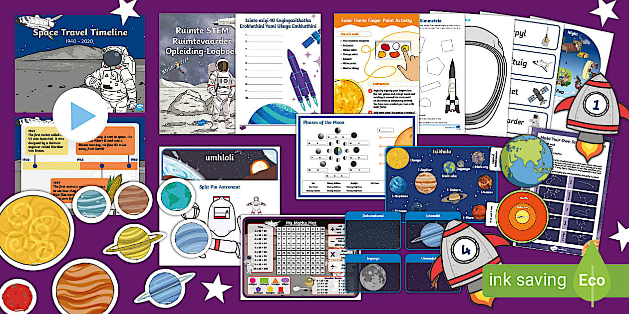 Grade 3 Life Skills Term 3 Space Pack (CAPS Aligned)