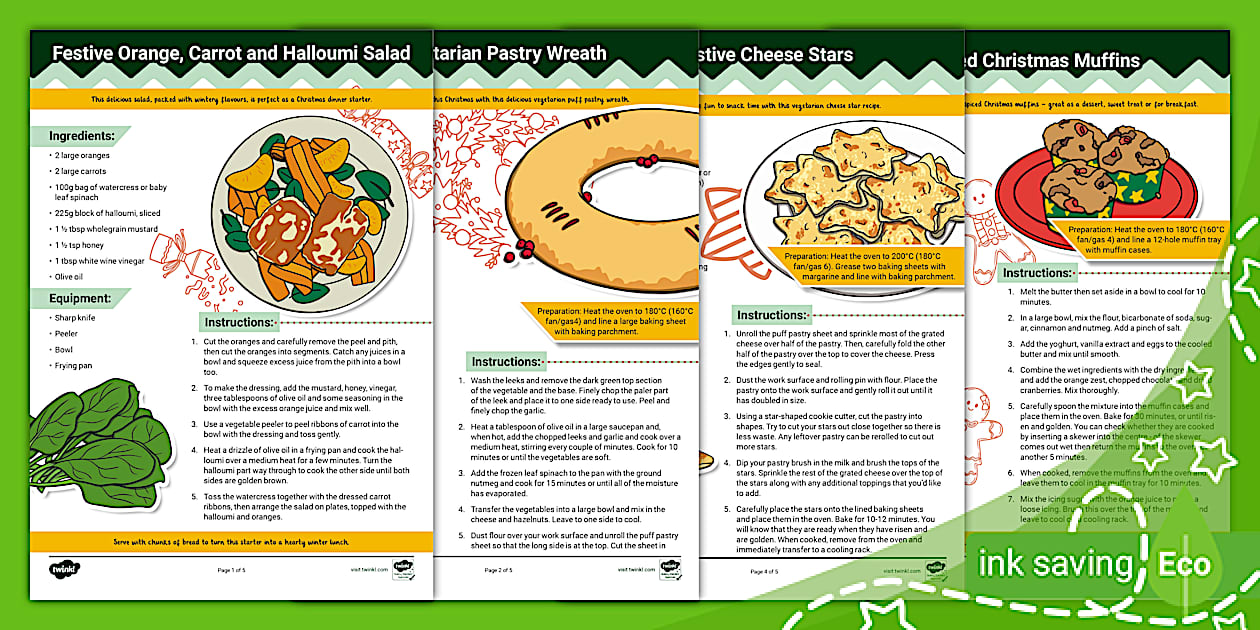 Vegetarian Recipe Booklet (teacher made) - Twinkl