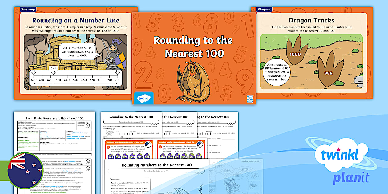 Level 2 Basic Facts: Round to the Nearest 10 or 100 Lesson 2