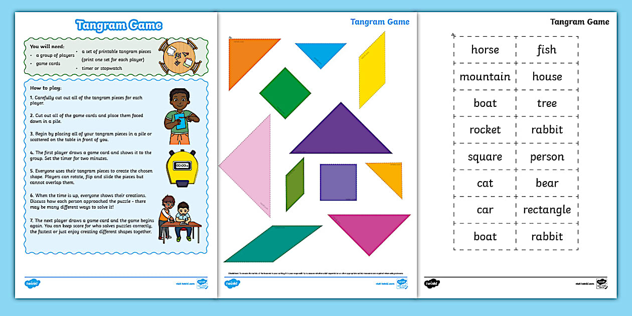 👉 Tangram Game (Teacher-Made) - Twinkl