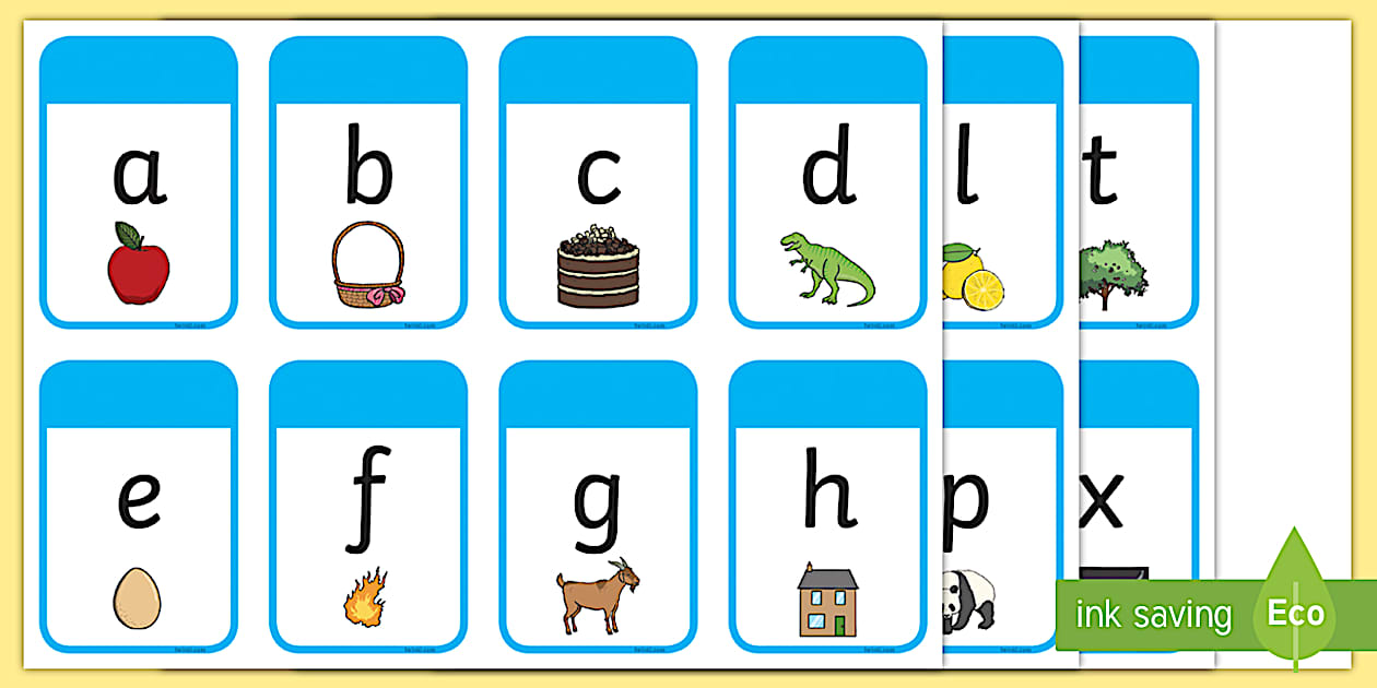 Precursive Lower Case Alphabet Flash Cards (teacher made)