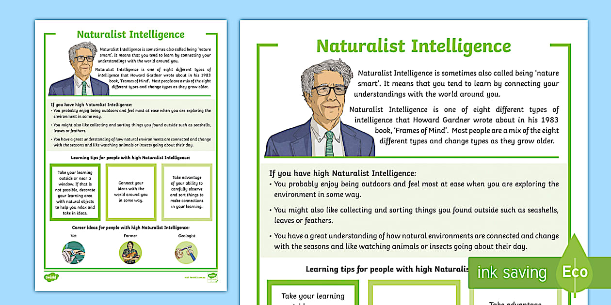 Naturalist Intelligence Fact File (teacher made) - Twinkl