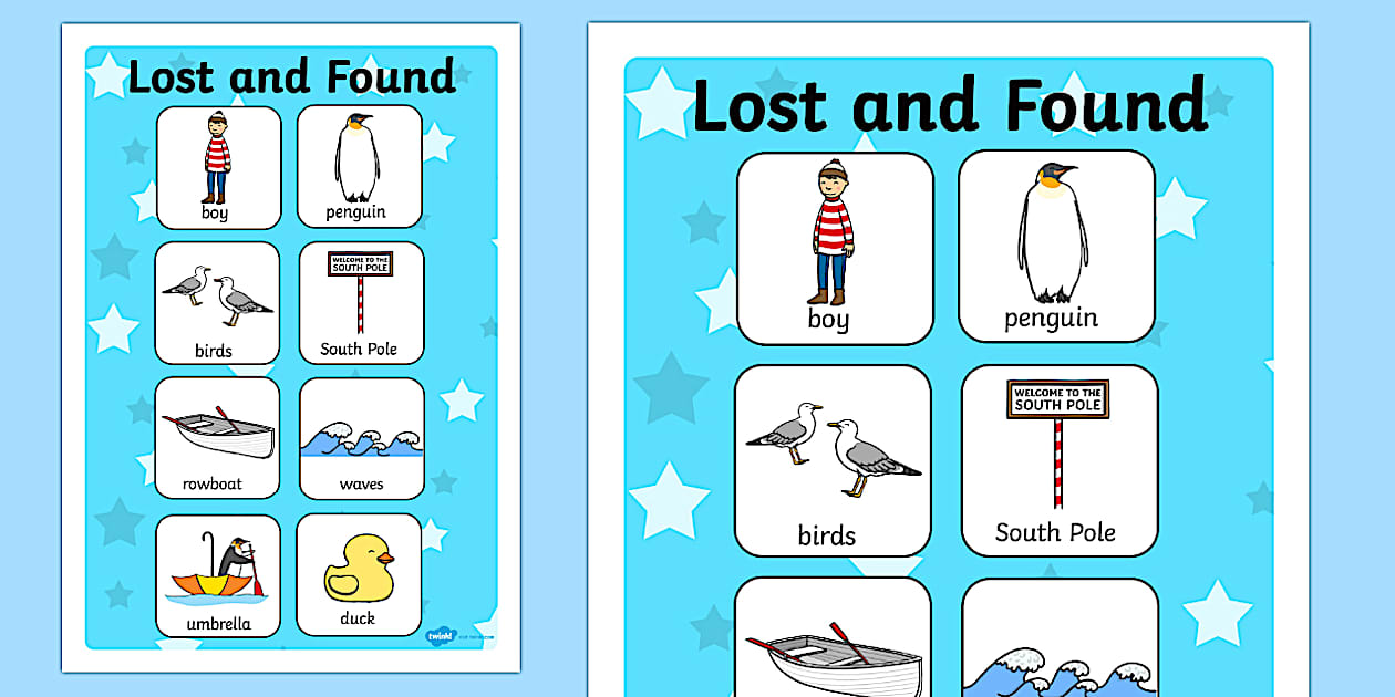 Vocabulary Poster to Support Teaching on Lost and Found