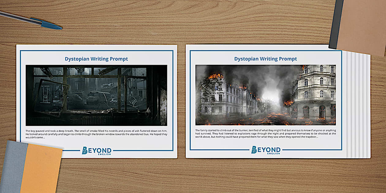 Dystopian Fiction Writing Prompts (teacher made) - Twinkl