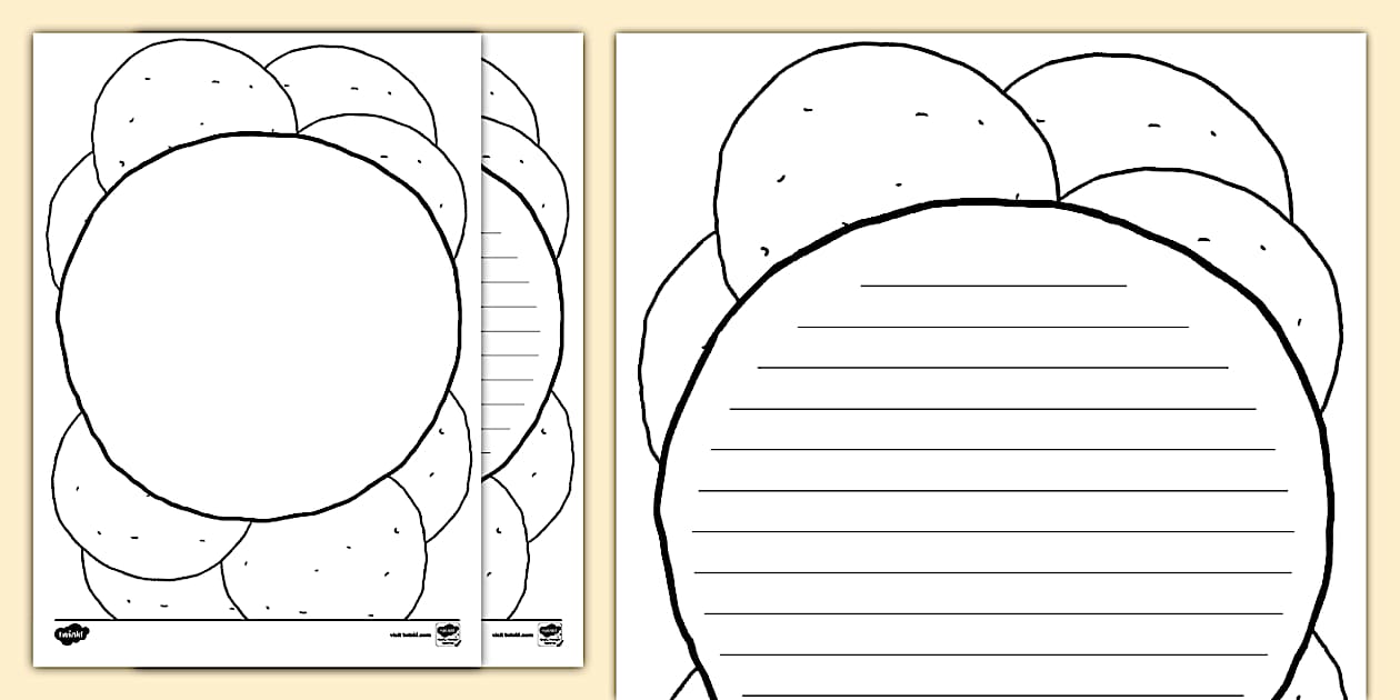 Biscuit Writing Template (Teacher-Made) - Twinkl