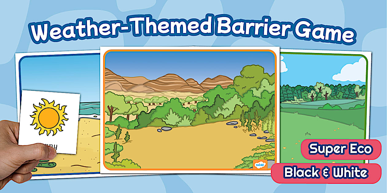 Weather-Themed Barrier Game