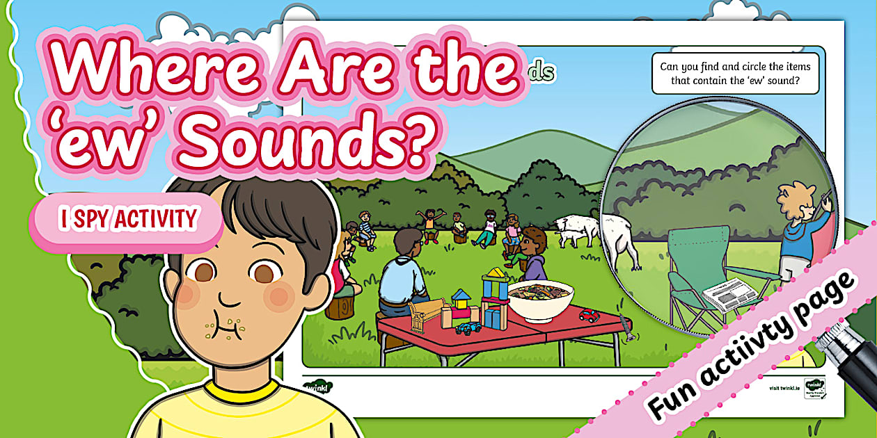 Where Are the 'ew' Sounds? I Spy Activity