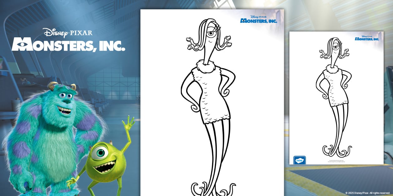Monsters, Inc.: Celia Colouring Page