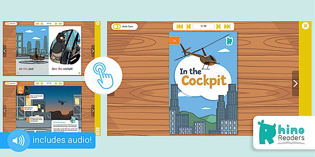 Level 2c Reading Scheme Book: In the Cockpit | Rhino Readers