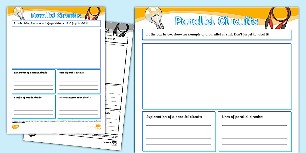 Parallel Circuits Fact File Template (teacher made) - Twinkl