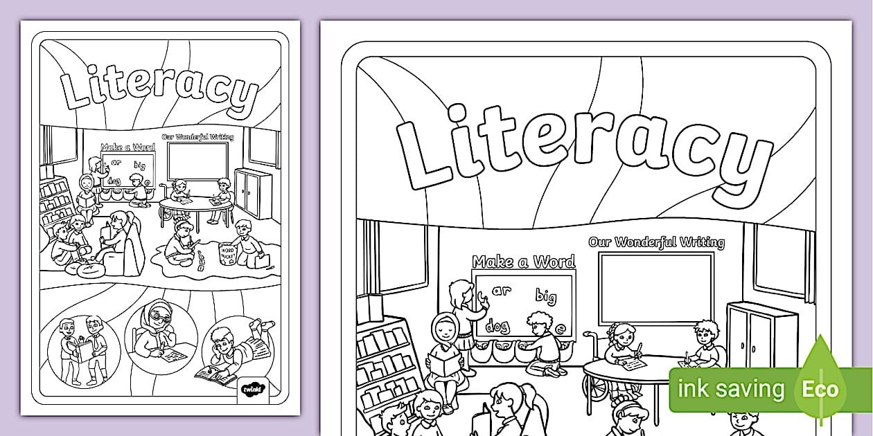 Literacy Unit Colouring Page