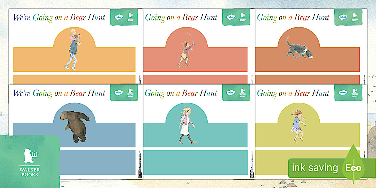 FREE! - We're Going on a Bear Hunt Role Play Headbands
