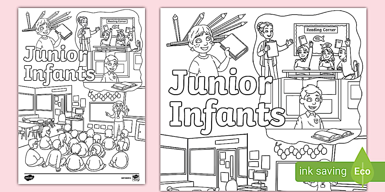 Junior Infants Colouring Sheet (teacher made) - Twinkl