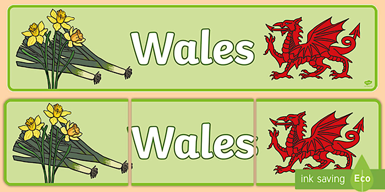 Wales Display Banner (Teacher-Made) - Twinkl