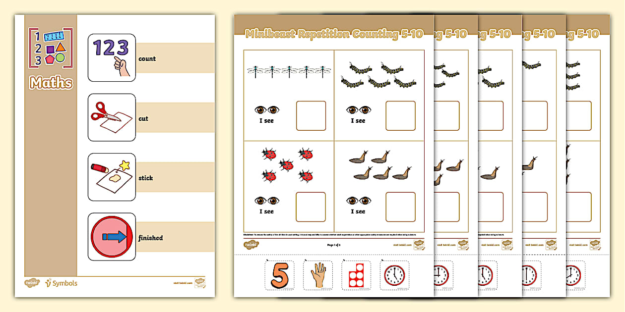 👉 SEND Minibeast Repetition Counting to 10 (teacher made)