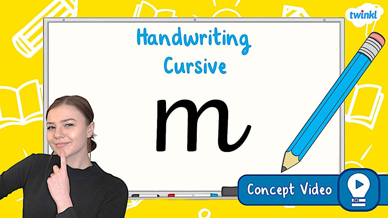 The Letter 'm' | Cursive Handwriting Concept Video