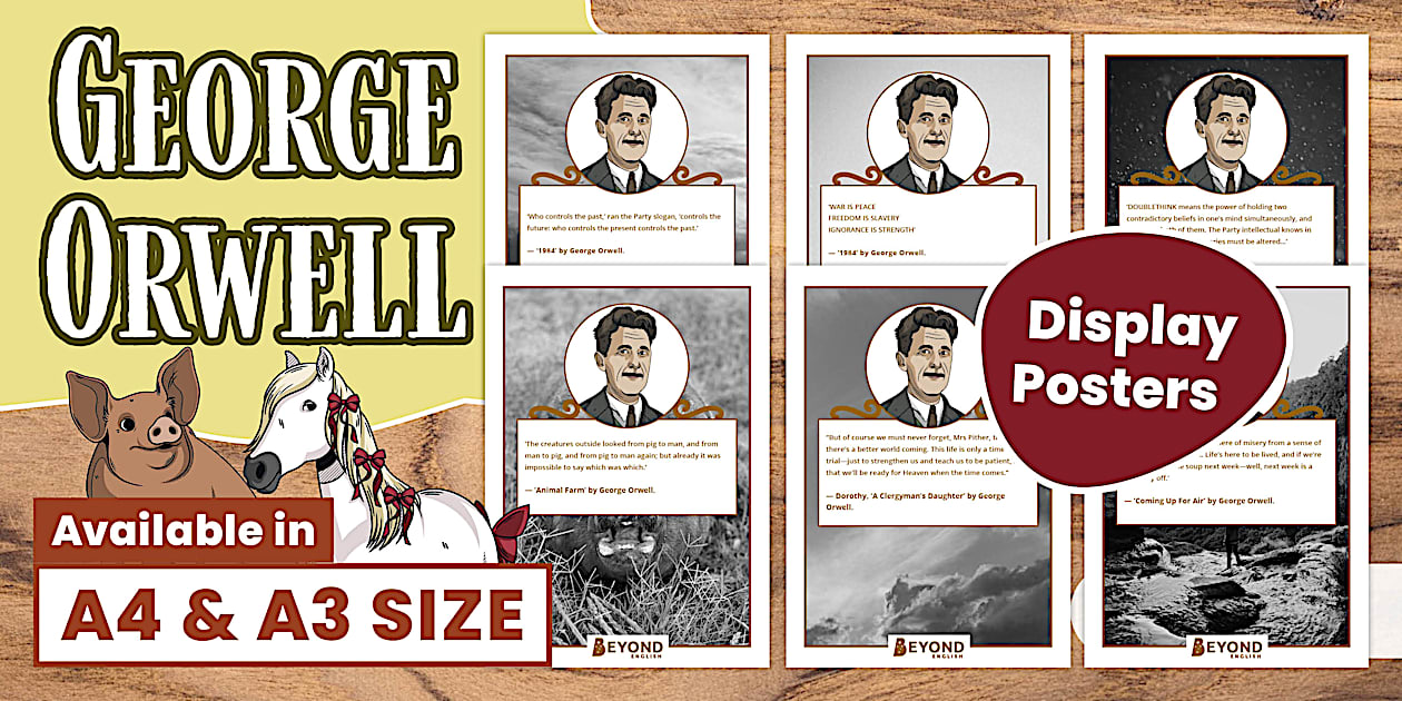 George Orwell Display Posters