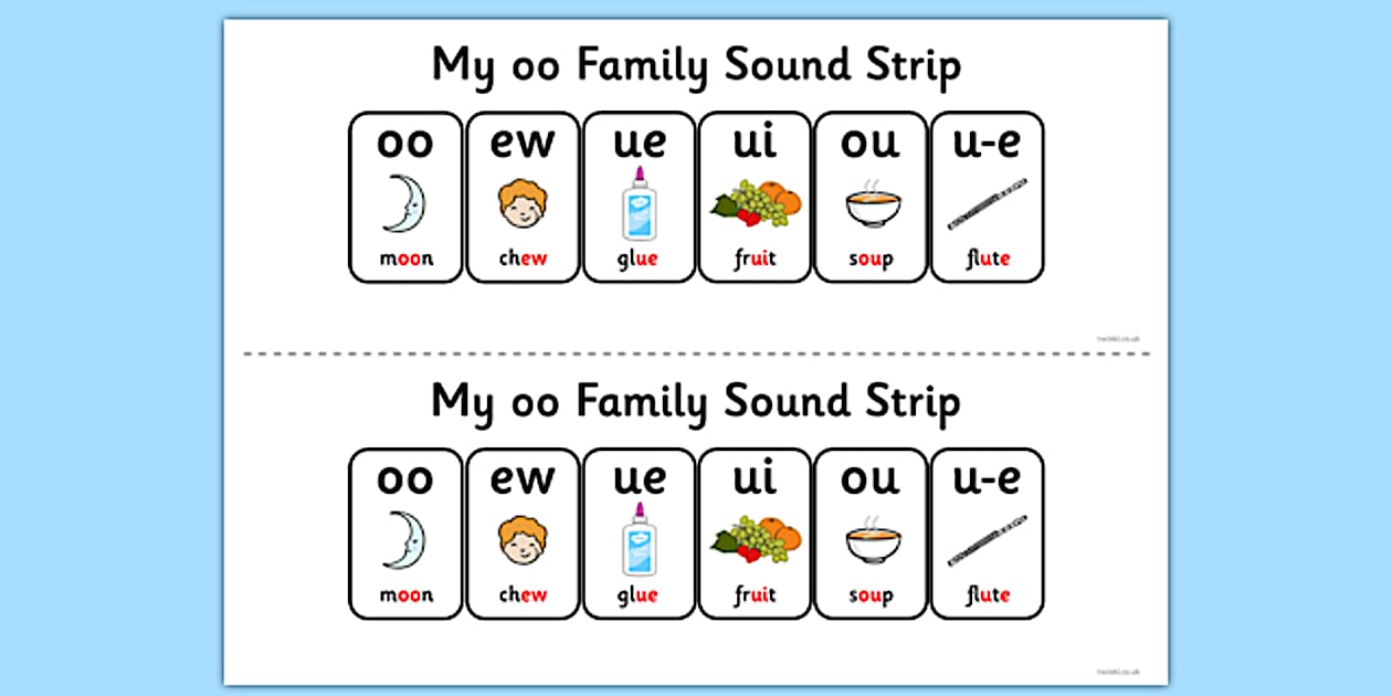 My OO Sound Family Strip (teacher made) - Twinkl