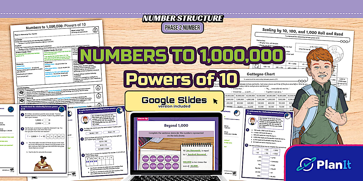 During Year 5 Number: Numbers to 1,000,000 (Powers of 10)