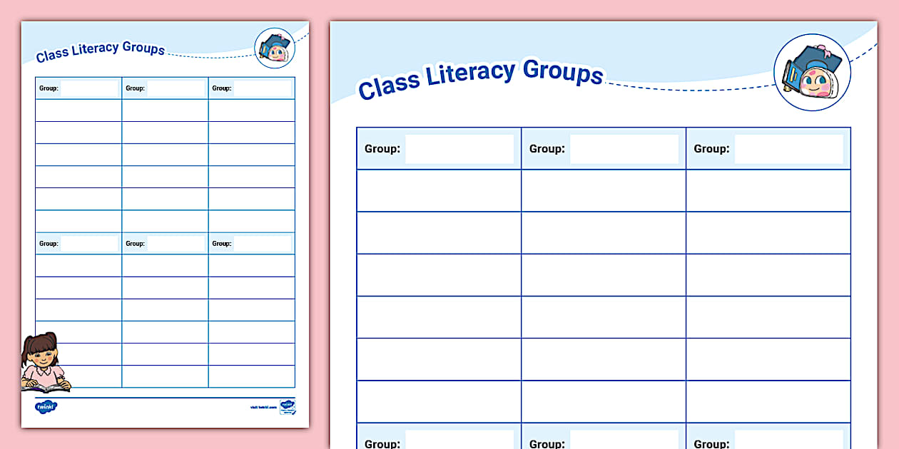 My Teaching File: Class Literacy Groups (Teacher-Made)