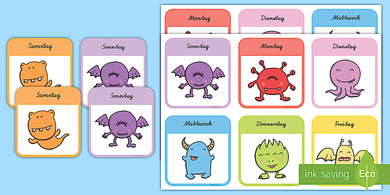 Editable Monster Memory Karten (teacher made) - Twinkl