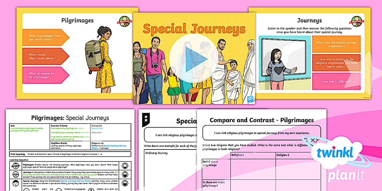 RE: Pilgrimages: Special Journeys Year 4 Lesson Pack 6