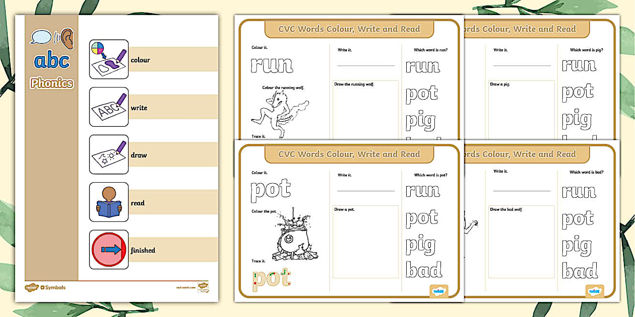 * NEW * SEND Structured Steps The Three Little Pigs CVC Words Colour, Write