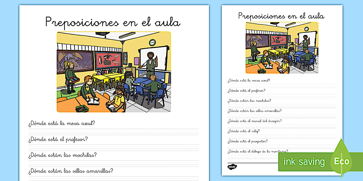 Ficha de actividad: Preguntas con preposiciones - preposiciones, escritura,