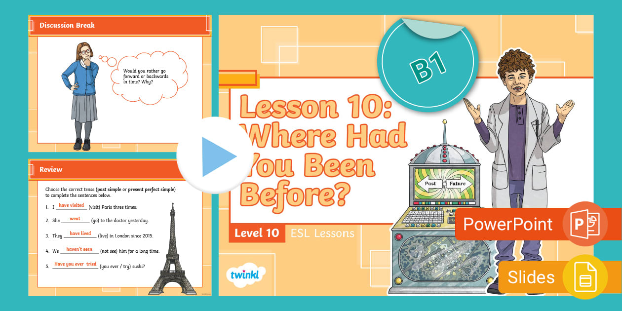 ESL Curriculum Level 10, Lesson 10 (Lehrer gemacht) - Twinkl