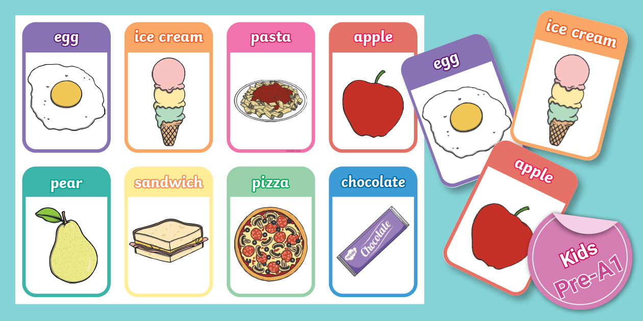 Twinkl ESL Food Flashcards for Kids (Hecho por educadores)