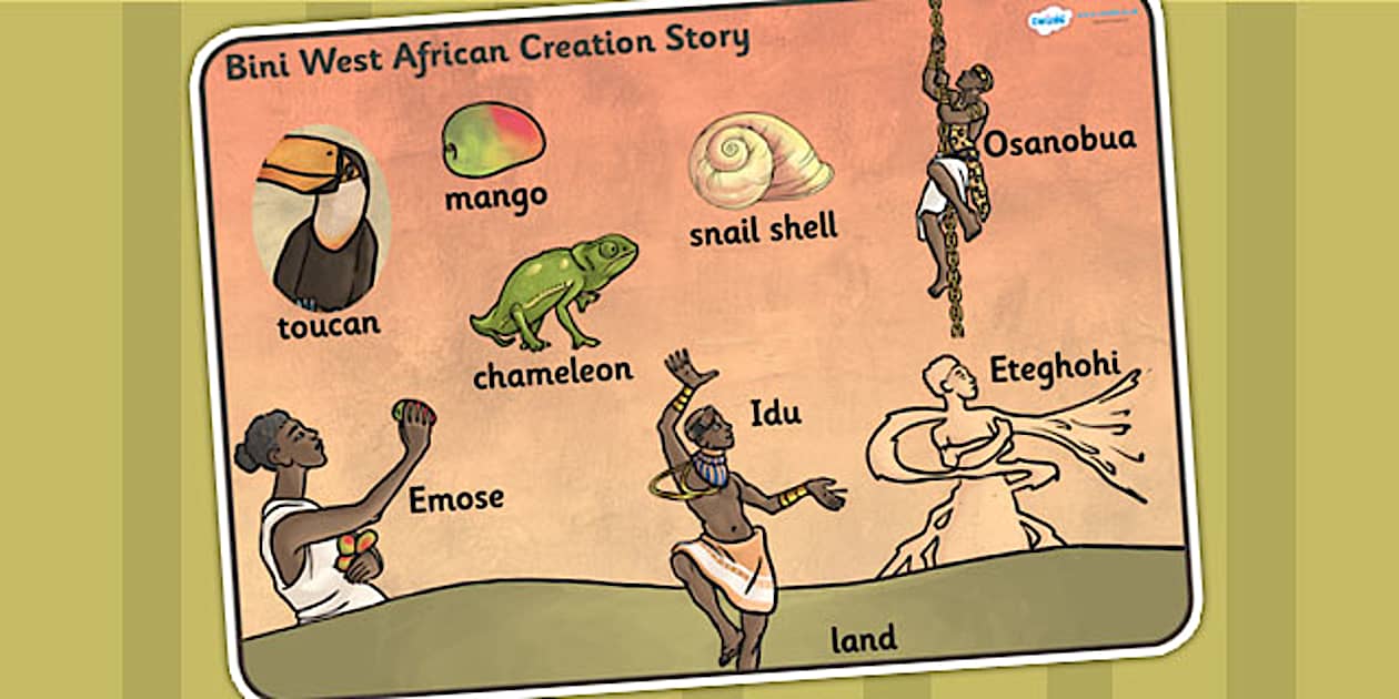 Kingdom of Benin: Bini Creation Story Word Mat - Twinkl