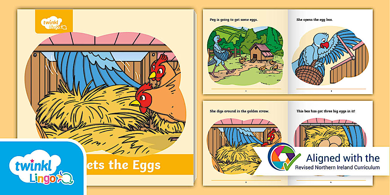 Peg Gets the Eggs Phase 2 'g' Sound Story - Twinkl
