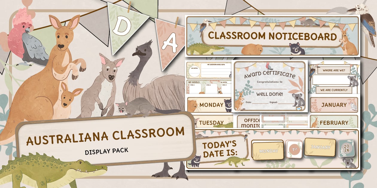 Australiana Classroom Display Pack