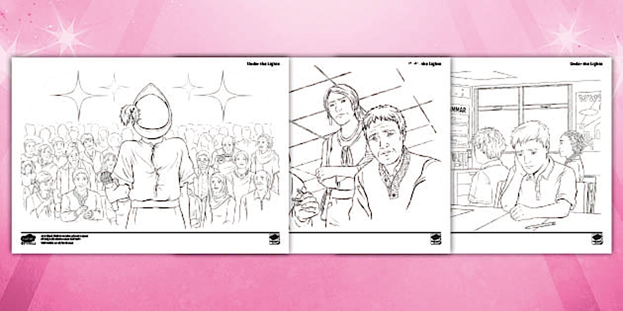 KS2 Mental Health Anxiety Story Colouring Pages - Twinkl