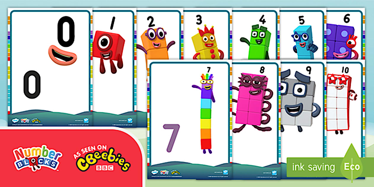 FREE! - 👉 Numberblocks: 0-10 Numeral Display Posters
