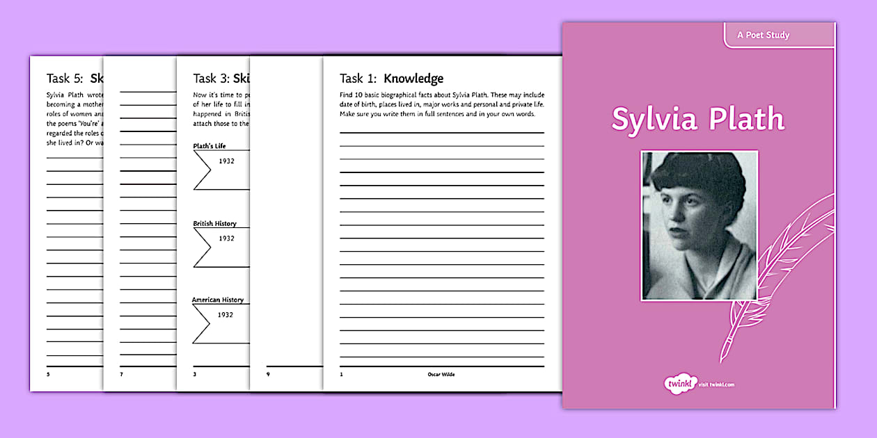Sylvia Plath About the Author (teacher made) - Twinkl