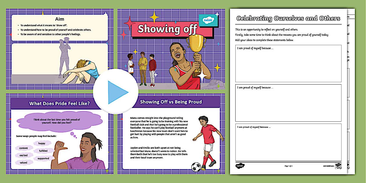 Quick Response PSHE: Showing Off KS2 - Twinkl