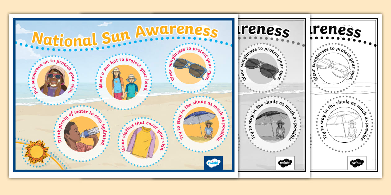 National Sun Awareness Week Display Poster