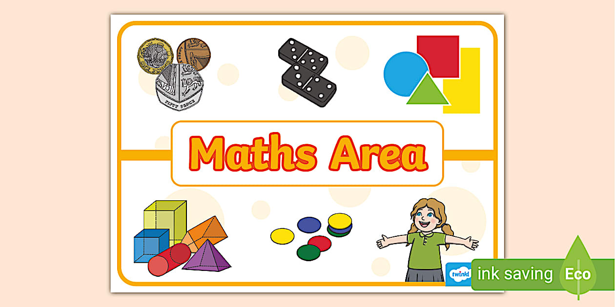 👉 Maths Area Sign | Maths Resources - Primary - Twinkl