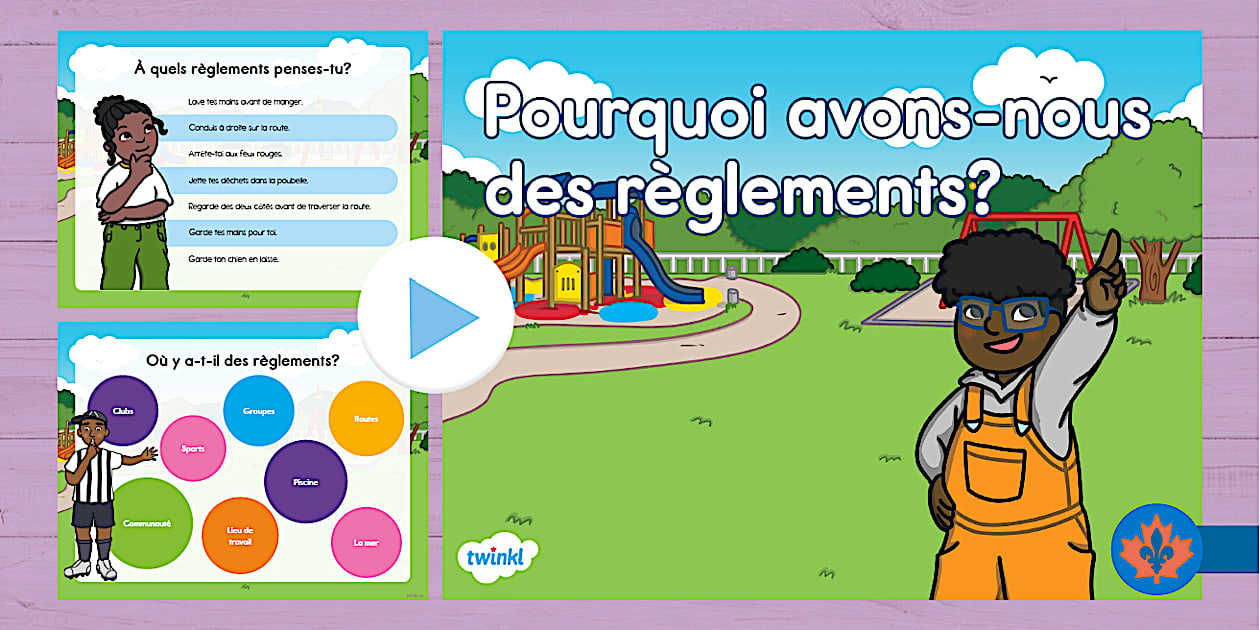 Why Do We Have Rules? PowerPoint French (teacher made)