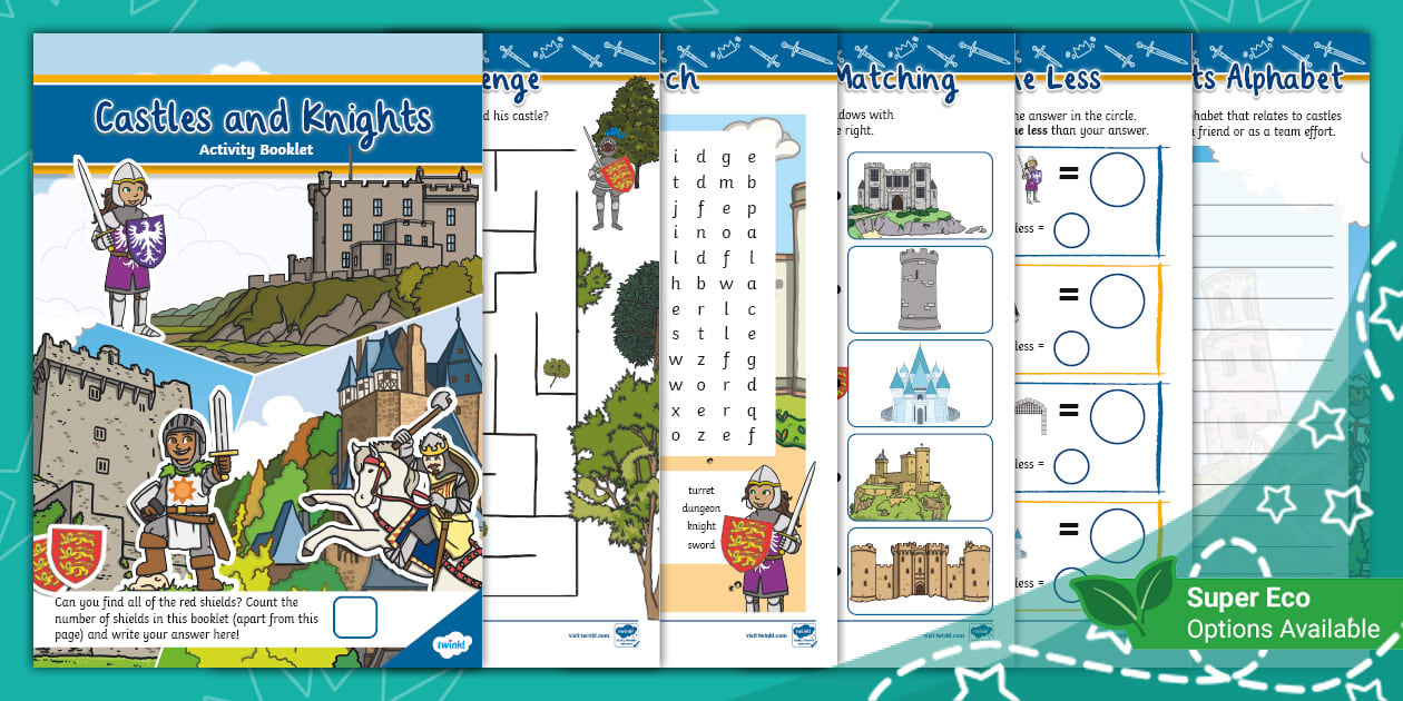 Castles and Knights Activity Booklet (teacher made) - Twinkl