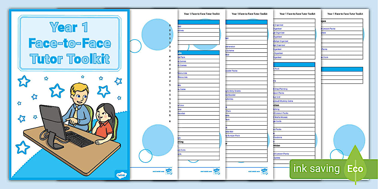 Year 1 Face-to-Face Tutor Toolkit (teacher made) - Twinkl