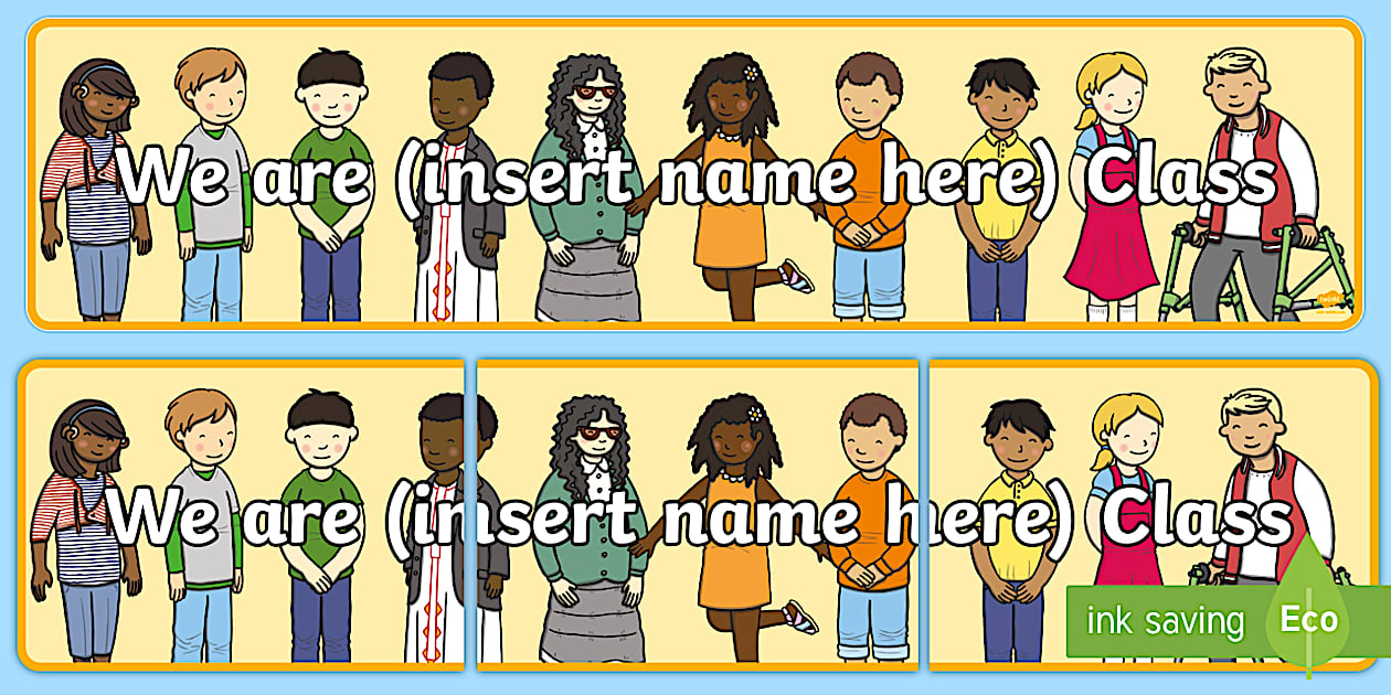 Editable Our Class Display Banner - Twinkl